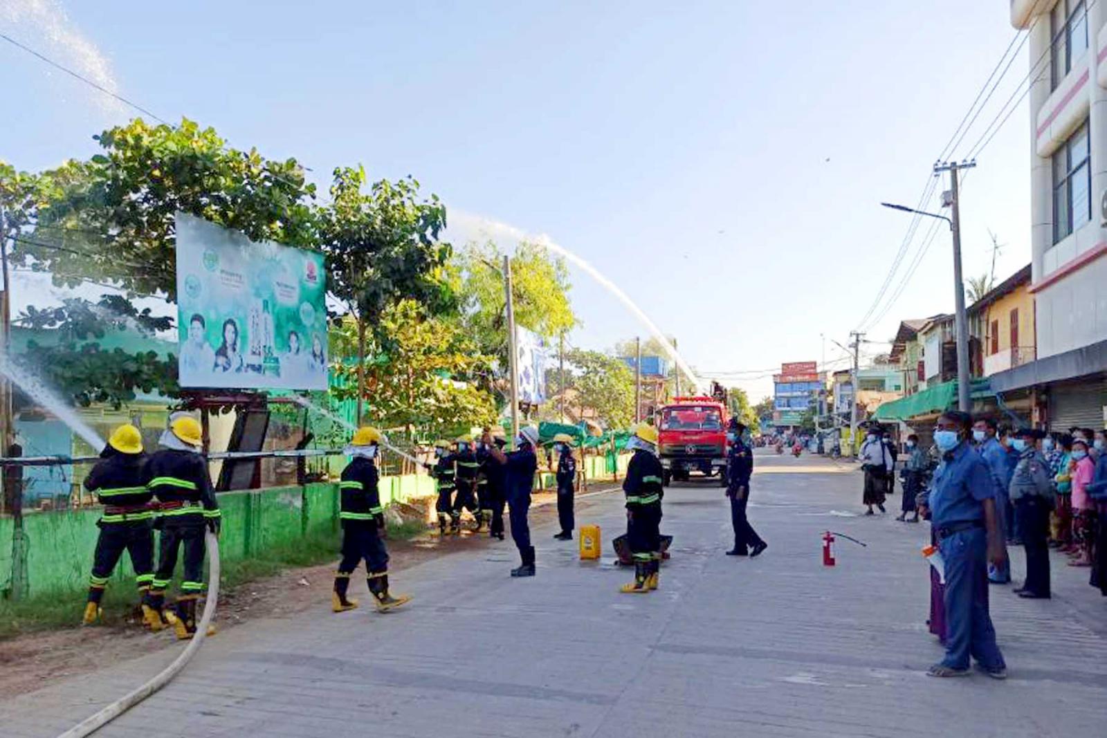 မကွေးတိုင်းဒေသကြီး မင်းဘူးခရိုင် မင်းဘူးမြို့တွင် မီးဘေးအန္တရာယ် ကြိုတင